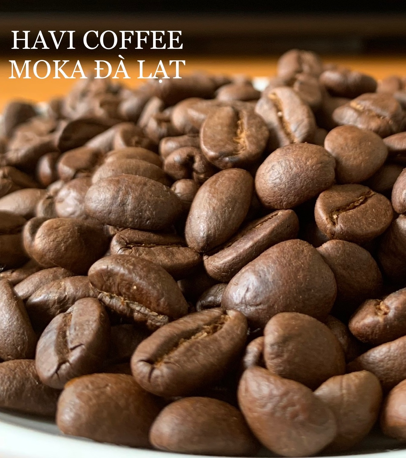 Hạt Cà Phê Moka Đà Lạt 100 % Nguyên Chất - Havi coffee
