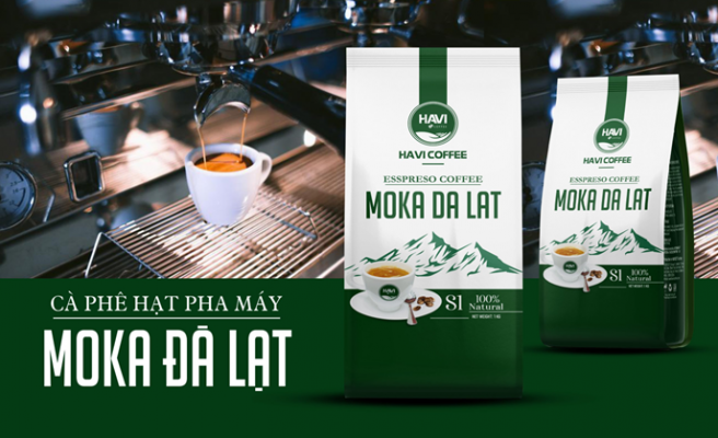Cà Phê Rang Xay Moka Đà Lạt S1 Túi 500 Gam - Havi coffee