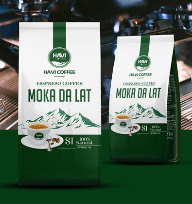 Cà Phê Rang Xay Moka Đà Lạt S1 Túi 500 Gam - Havi coffee